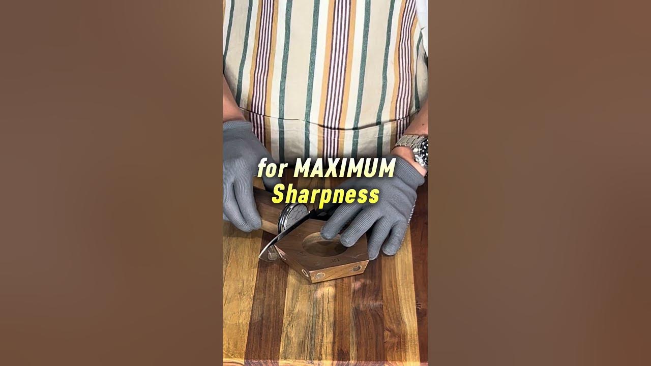 I tried to get a Dollar Store Knife Razor Sharp #kitchenhacks #knifesharpener #knifesharpening ...