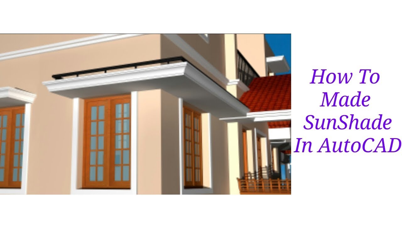 How To Made A Sun Shade In AutoCAD - YouTube