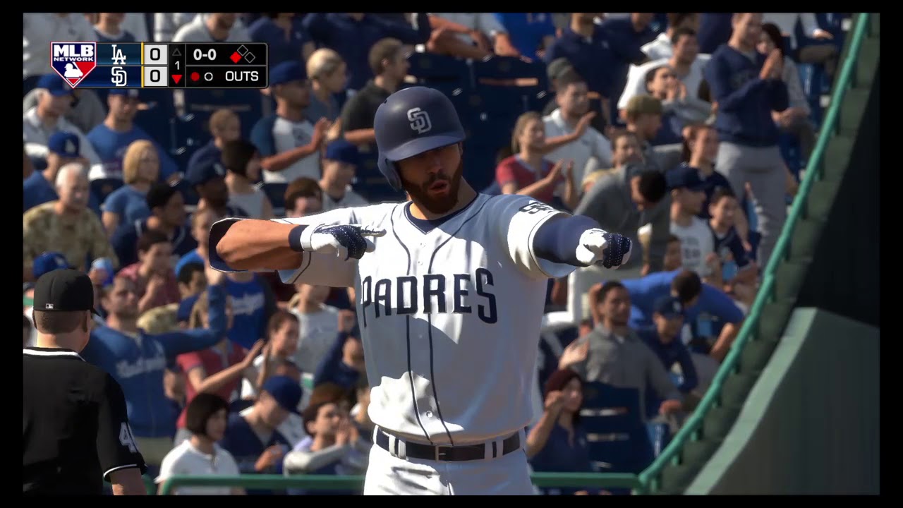 MLB 18 The Show-LA Dodgers vs San Diego Game 2 - YouTube