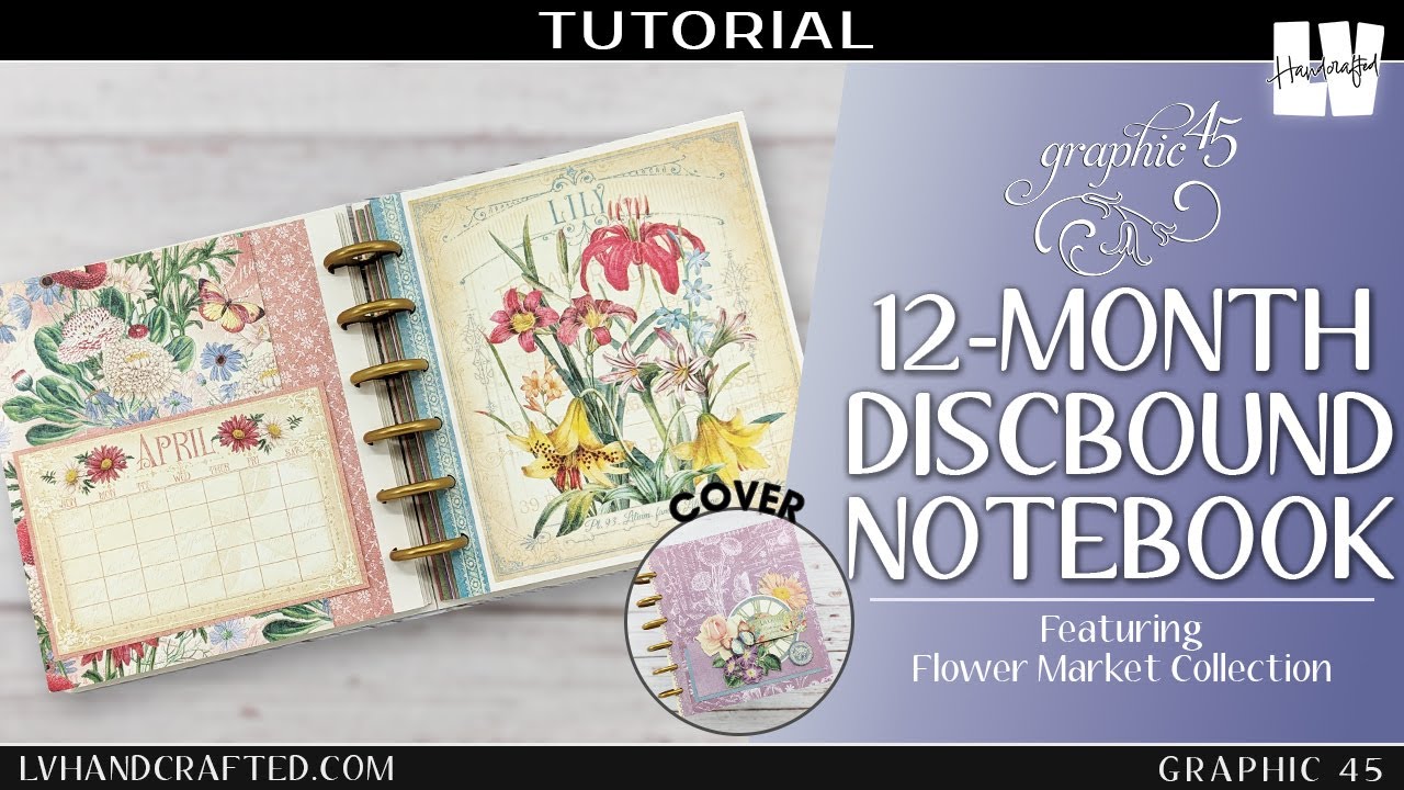 Mini Disc Cinch Calendar Notebook Featuring @graphic45papers # ...