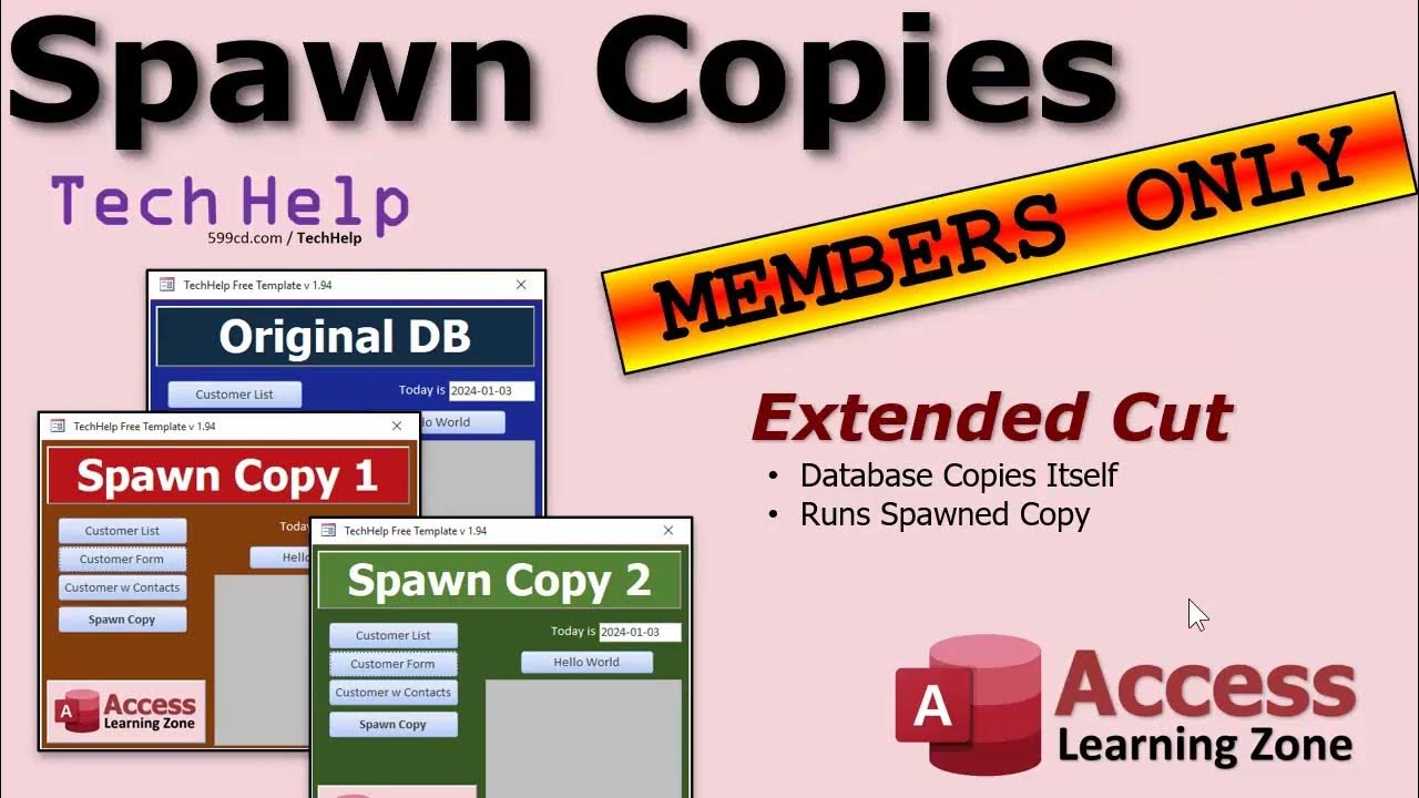 Spawn Copies EXTENDED CUT MEMBERS ONLY - DB Copies Itself, Spawns Copy - YouTube