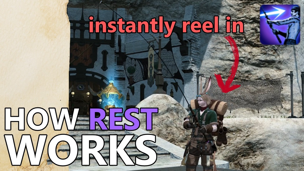 How does Rest work with Fishing in FFXIV? (Lv1. Skill Guide) - YouTube