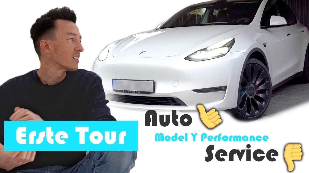 Tesla Model Y Performance - Abholung und erste Tour mit Verbrauch - YouTube