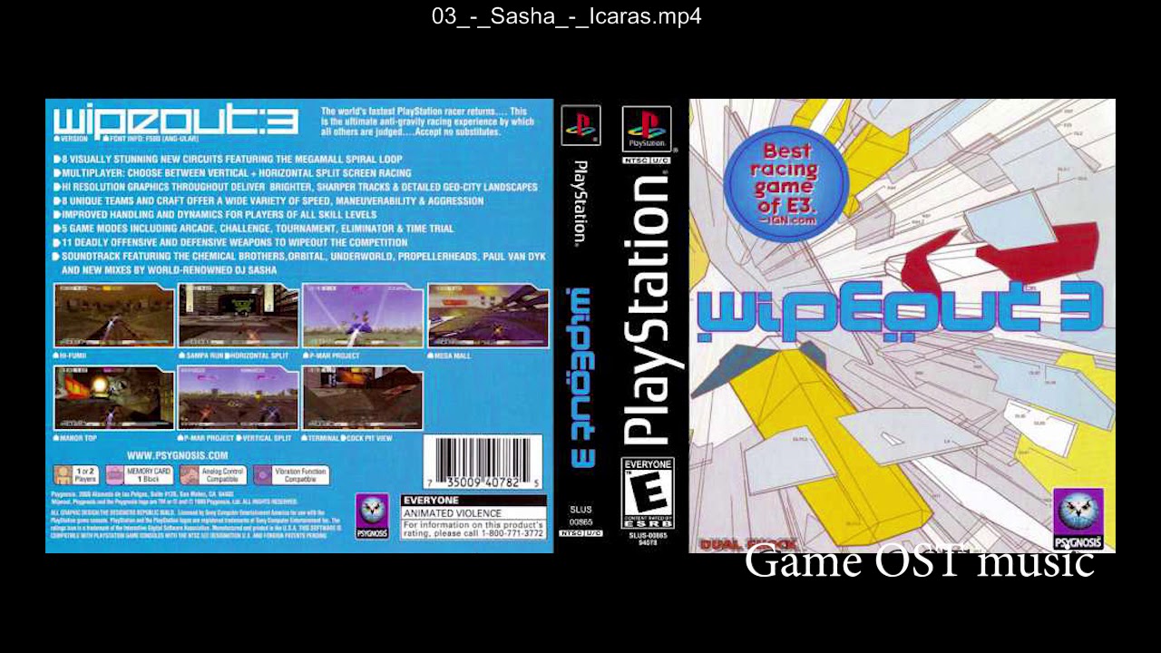 Wipeout 3 FULL OST Soundtrack game music