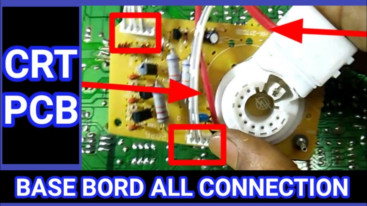 Base bord all connection details. CRT TV. - YouTube