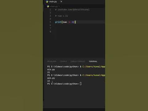 WALRUS OPERATOR In Python?? #python #coding #programming #shorts - YouTube