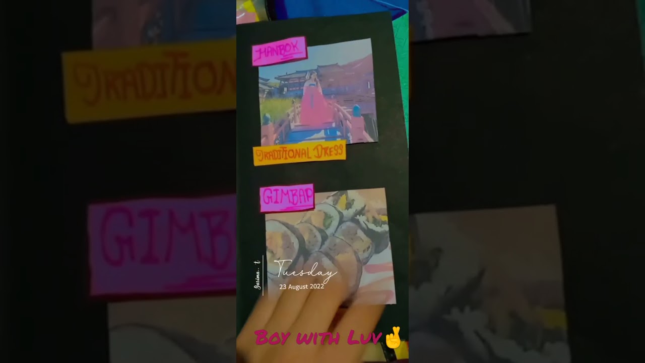 South Korea🇰🇷 kpop brochure made by garima English project... Boy with ...