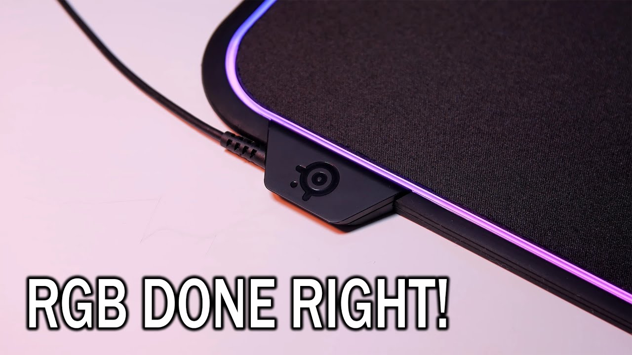 Steelseries Qck Prism RGB Mousepad Review - YouTube