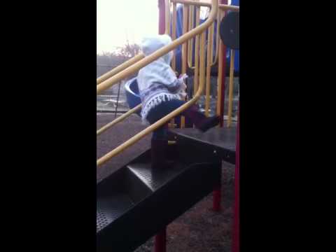 Giada Bella Torres playing at park