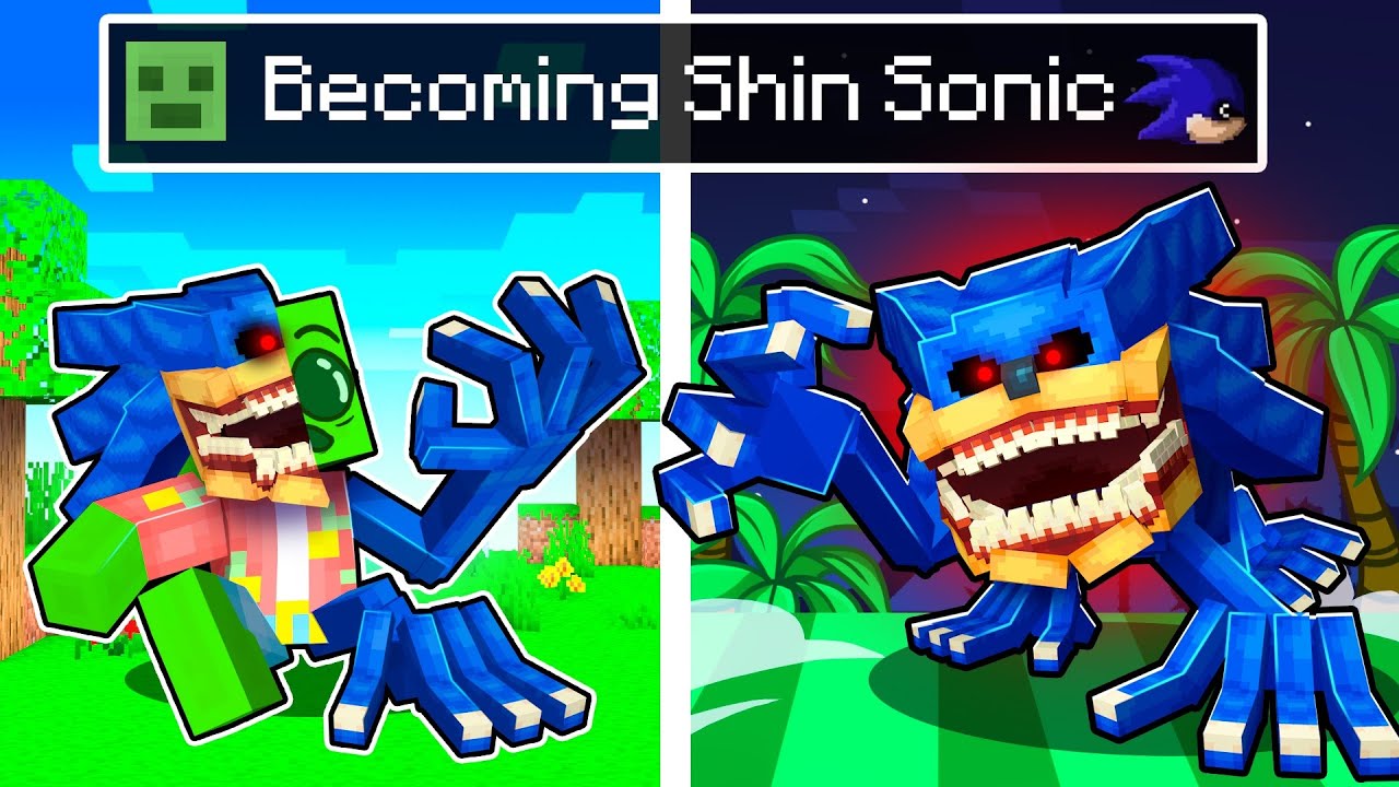 Becoming SHIN SONIC in Minecraft! - YouTube