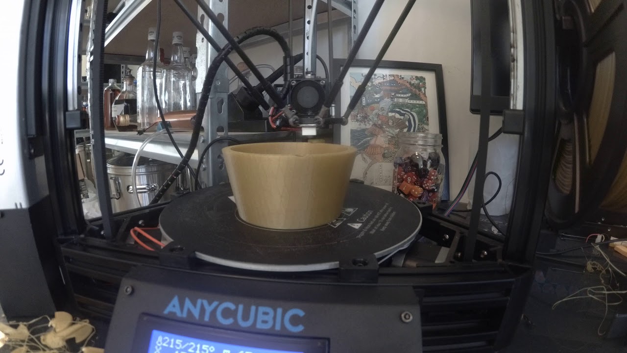 Knock box in Generic Gold PLA - YouTube