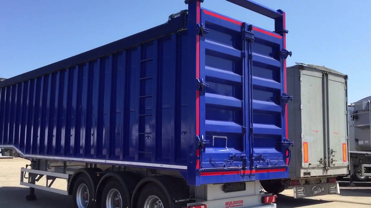New Muldoon Steel Body Tipper / Tipping Trailer For Sale - YouTube