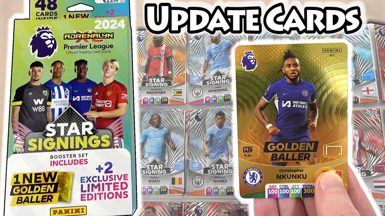 *NEW* STAR SIGNING Update Cards | ADRENALYN XL Premier League 2024 ...