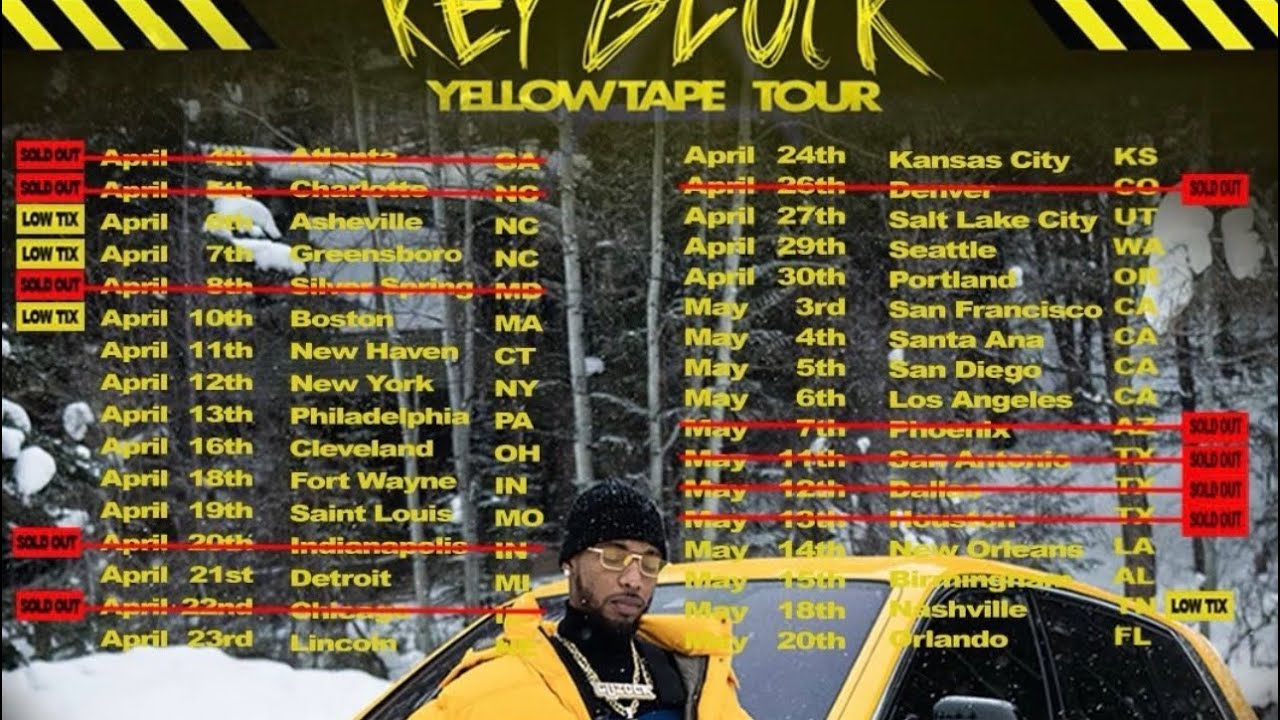 Key Glock Yellow Tape Tour ST.LOUIS SHOW (Front Row) - YouTube