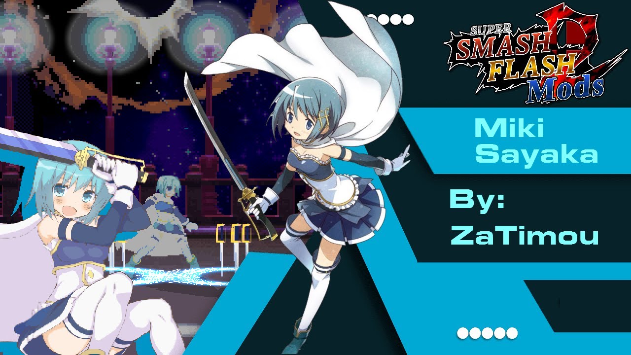 SSF2 Mods Showcase: Miki Sayaka (Madoka Magica) by ZaTimou - YouTube