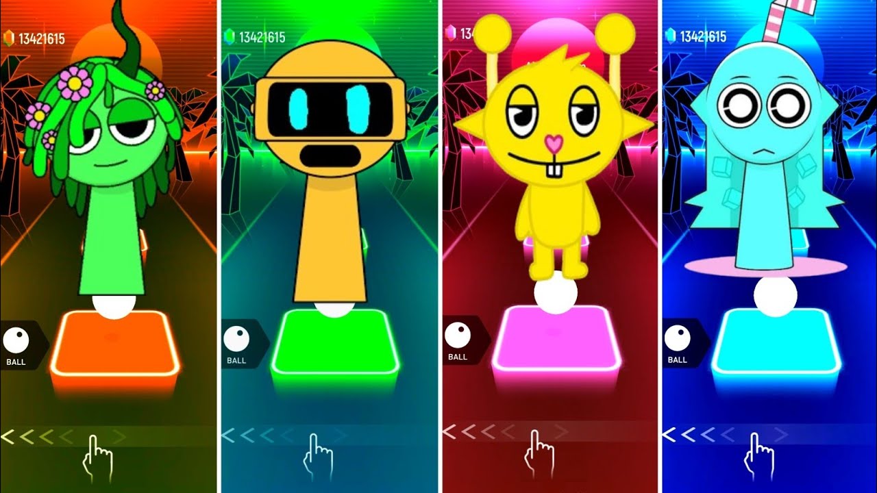 Sprunki Reddy 🆚 Sprunki Sky 🆚 Sprunki Pinki 🆚 Sprunki Incredibox Music ...