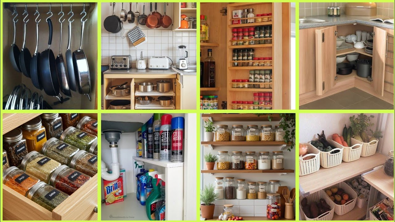 100+ Small Kitchen Organization Ideas to Maximize Space Small Kitchen ...