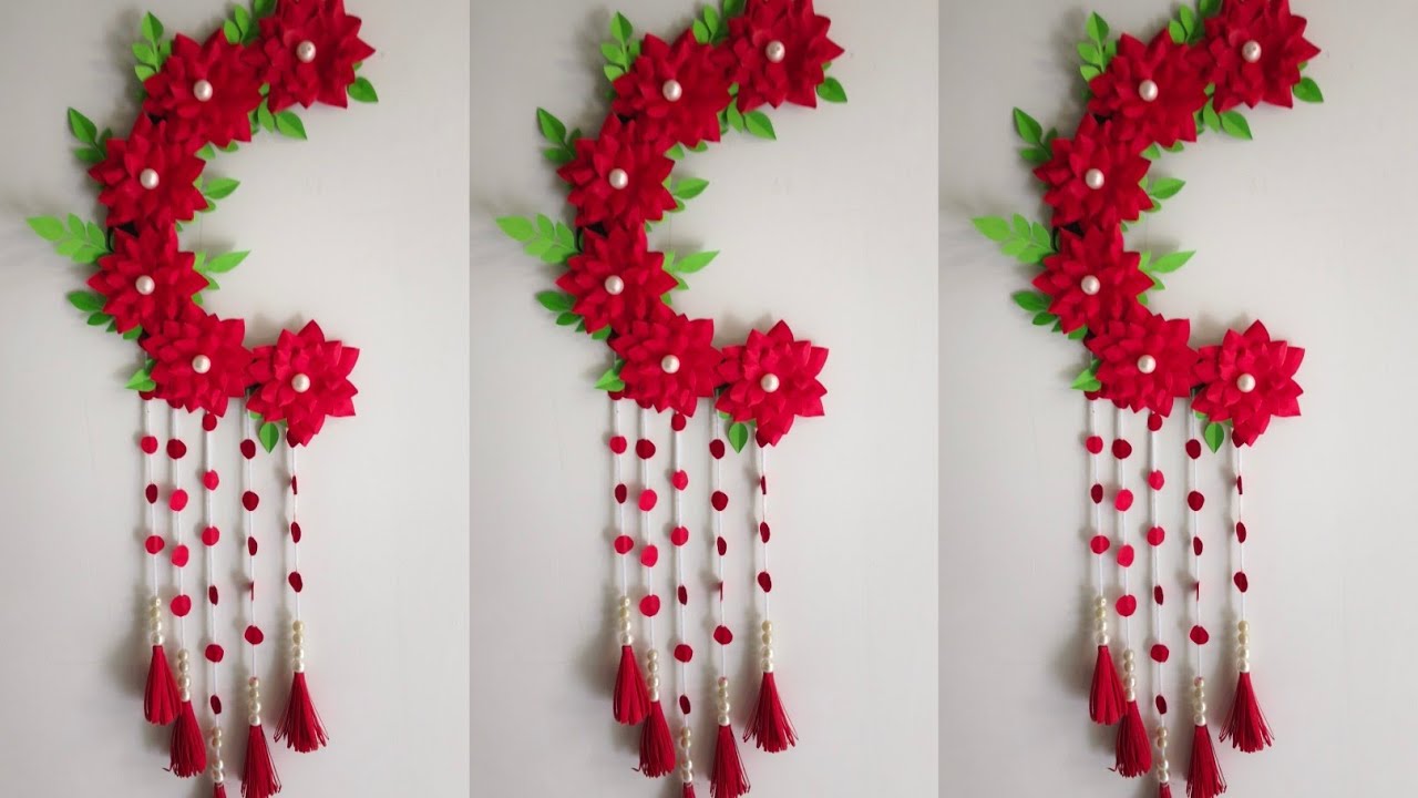 Beautiful and Easy Paper Wall Hanging / Paper Craft For Home Decoration ...