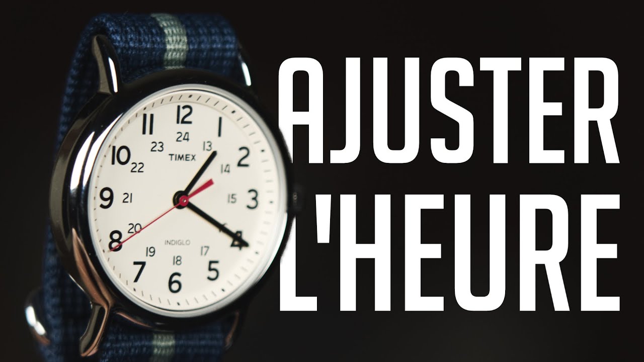 Comment Ajuster l’heure sur une montre Timex Weekender - YouTube