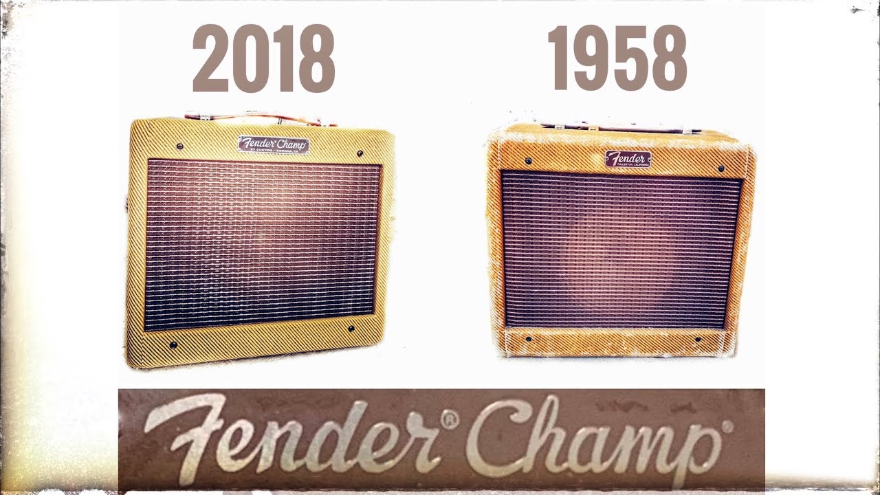 Fender Champ - Reissue VS Mind Blowing ORIGINAL! - YouTube