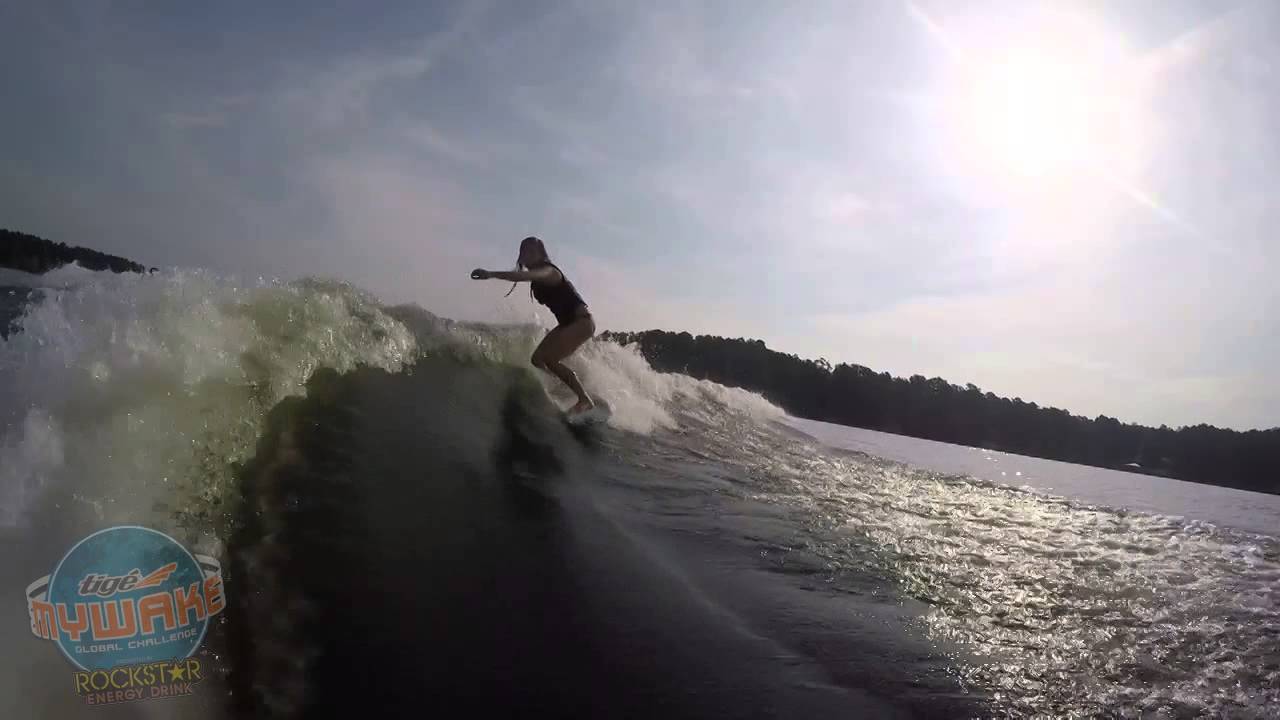 Jordan Wolfe - Wakesurf - 1 Min Unedited - Pro Women Surf - YouTube