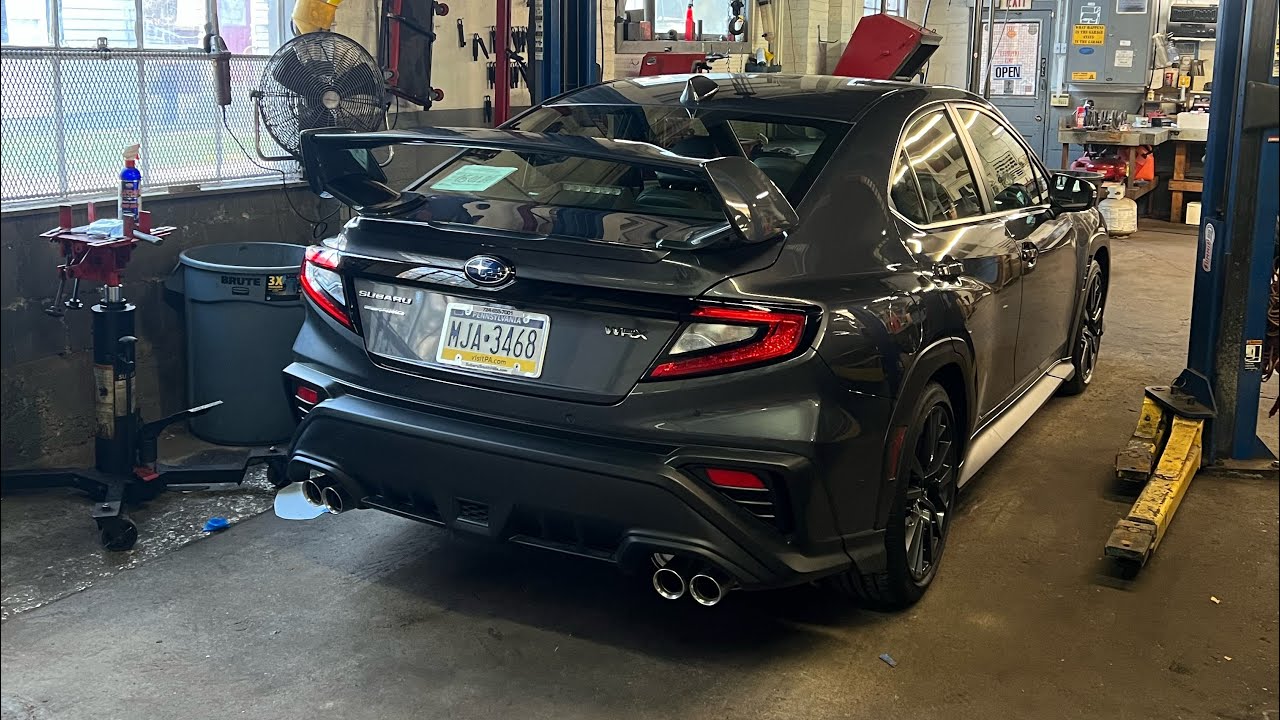 2024 Subaru WRX STI style wing install - YouTube