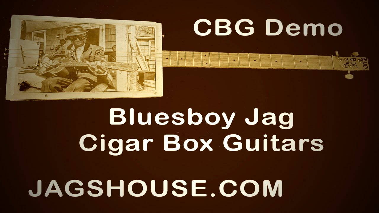 Black and White Blues CBG Demo #cbg #cigarboxguitar #4stringcbg - YouTube