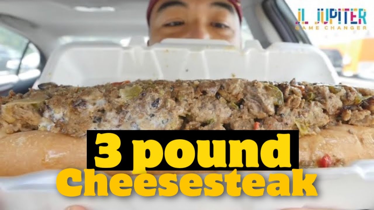 3 POUND Cheesesteak at Tenderbones rib shack in Delaware. Here's my ...