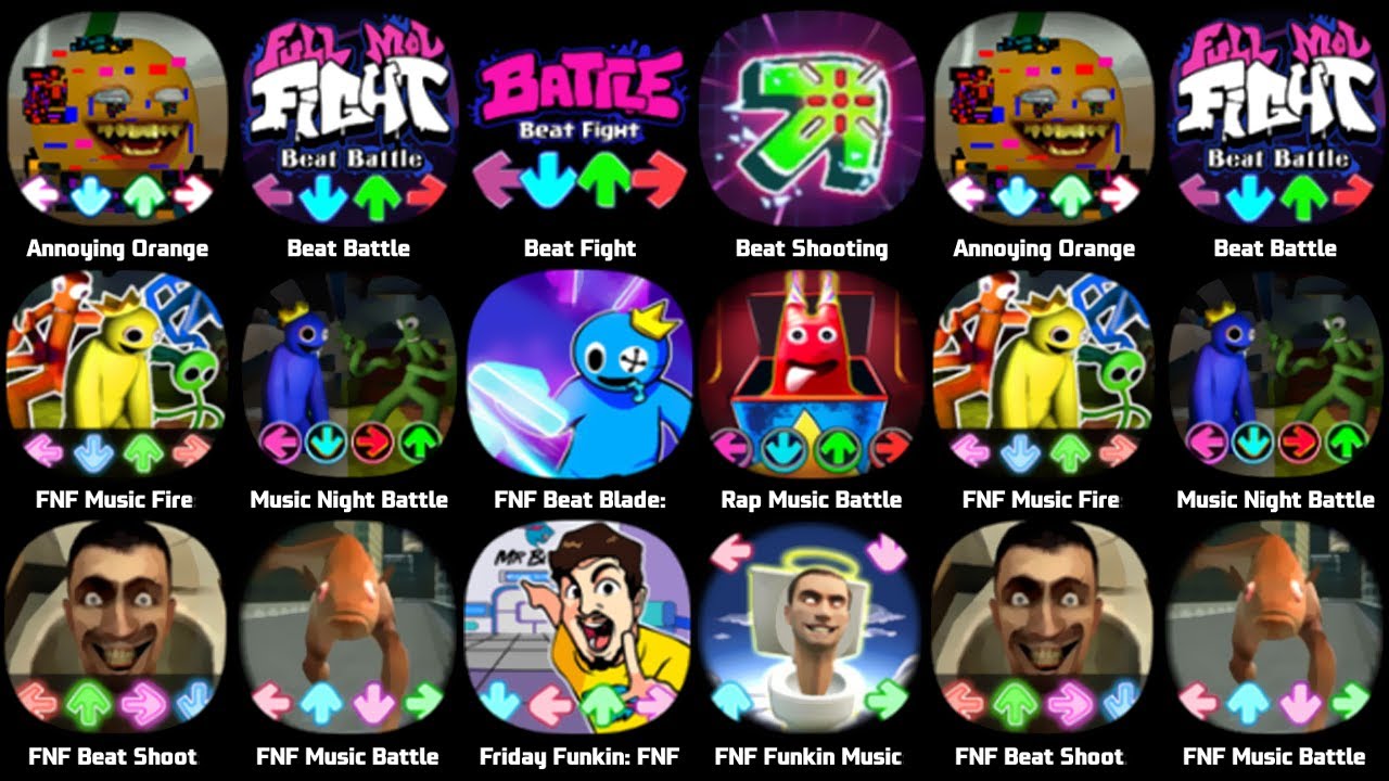 FNF Sliced, FNF Annoying Orange, Beat Battle, FNF The Amazing Funk of ...