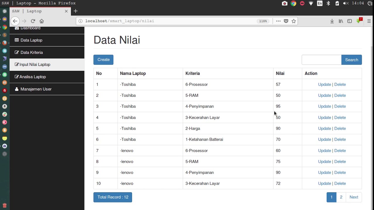 APLIKASI SPK METODE SMART MENENTUKAN LAPTOP TERBAIK - YouTube