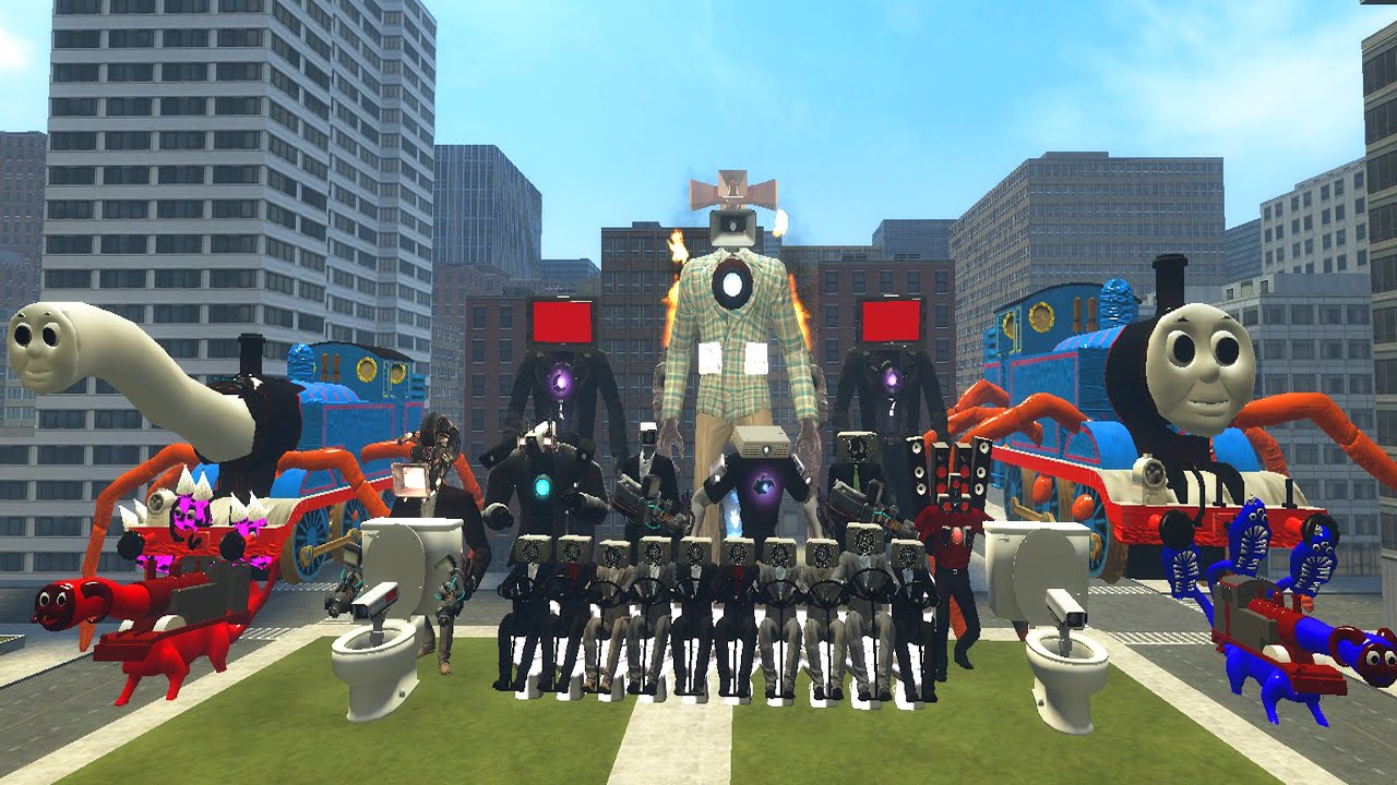 NEW CHOO CHOO THOMAS VS MECHA TV MAN BOSS VS ALL SKIBIDI TOILET BOSSES ...