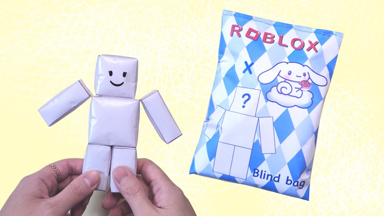 [Paper DIY] Roblox cinnamoroll blind bag - tutorial | 로블록스 시나모롤 블라인드백 ...