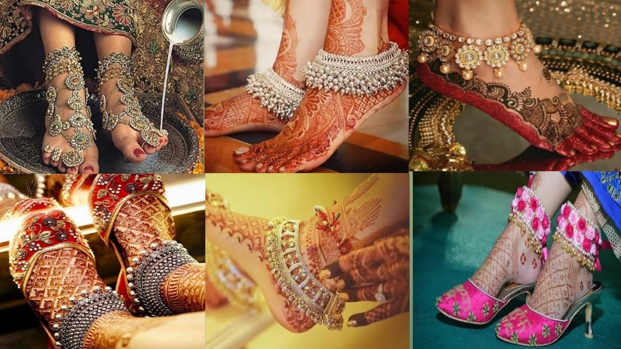 Anklets| Silver payal designs| Anklet designs| Bridal payal designs ...
