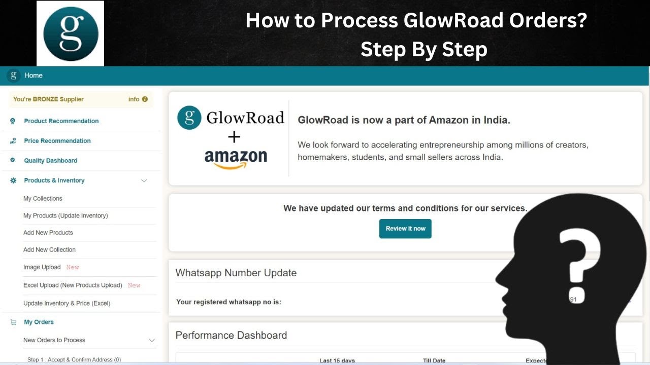Glow Road Order Processing in Hindi / Glow Road First Order Process ...