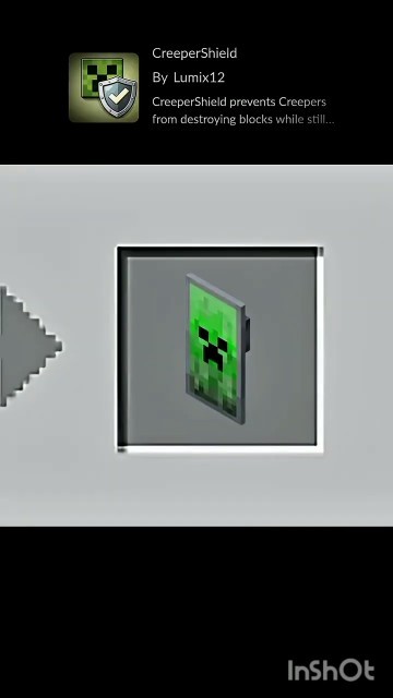 Crafting creeper shield 💀💀 moment #Minecraft #Shorta #Youtube - YouTube