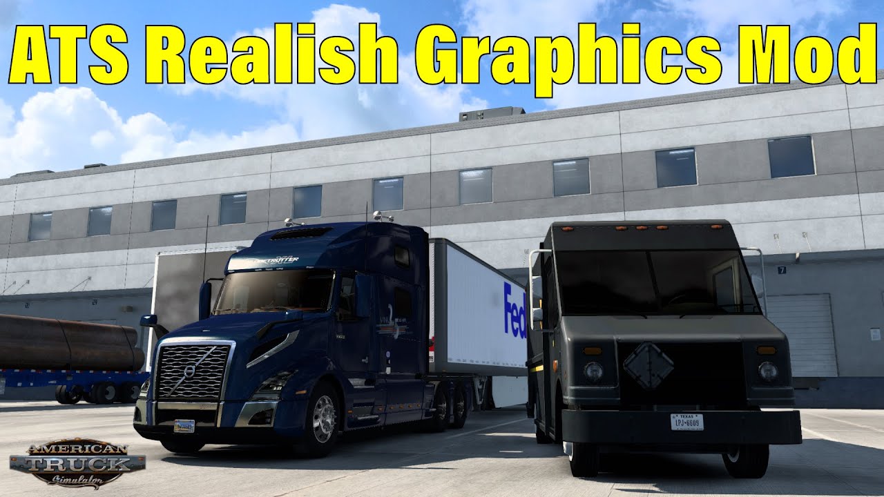 【トラック】AMERICAN TRUCK SIMULATOR Realish Graphics Mod / Thrustmaster ...