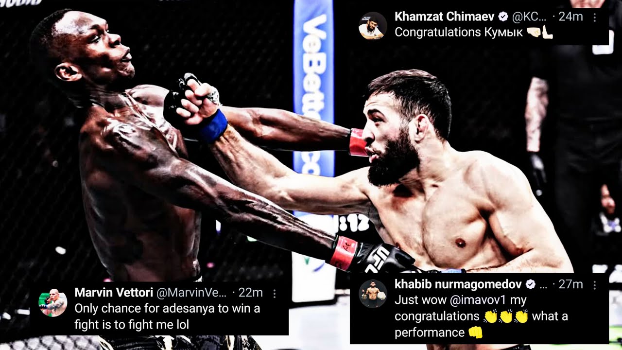 UPSET 🔥 UFC fighters' instant reaction on Nassourdine Imavov's MASSIVE ...