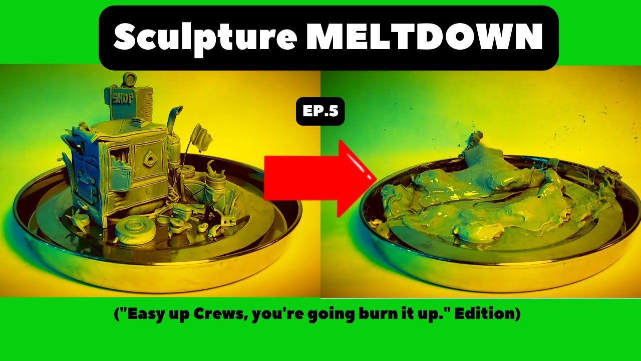 Clay Sculpture Melting | EP. 5 | Retro Big Truck Junkyard Diorama - YouTube