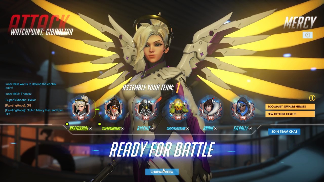 Overwatch Mercy Gameplay + HUGE REZ! - YouTube