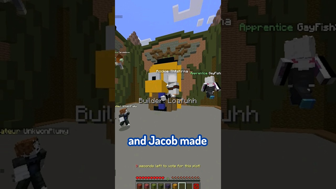 The crayon... / Minecraft Build Battle #minecraft #gaming #building #simpsons #devgen #fyp # ...