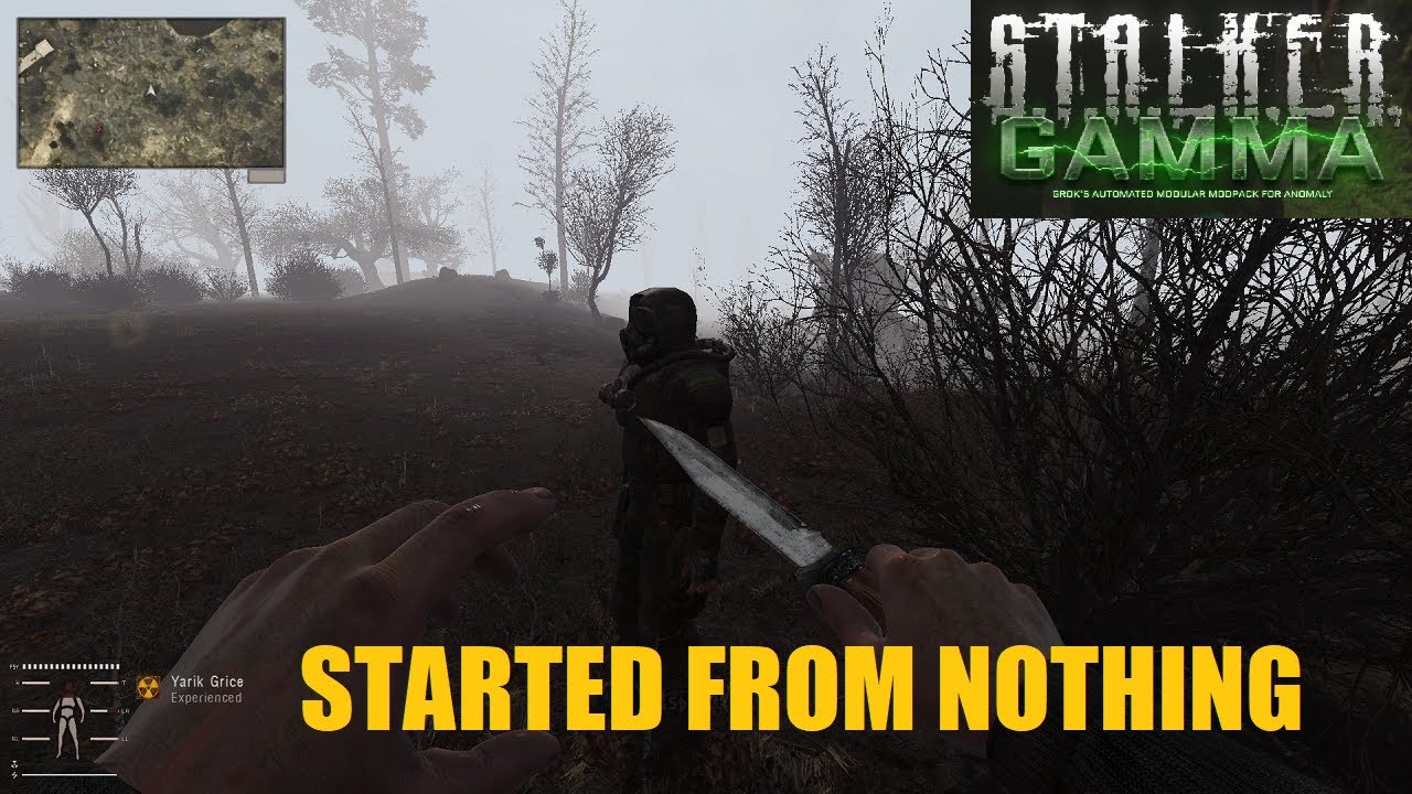 Stalker GAMMA CHALLENGE Start with nothing - YouTube