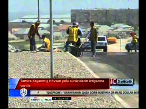 Təmirə dayanmış Hövsan yolu sürücülərin ixtiyarına verilib