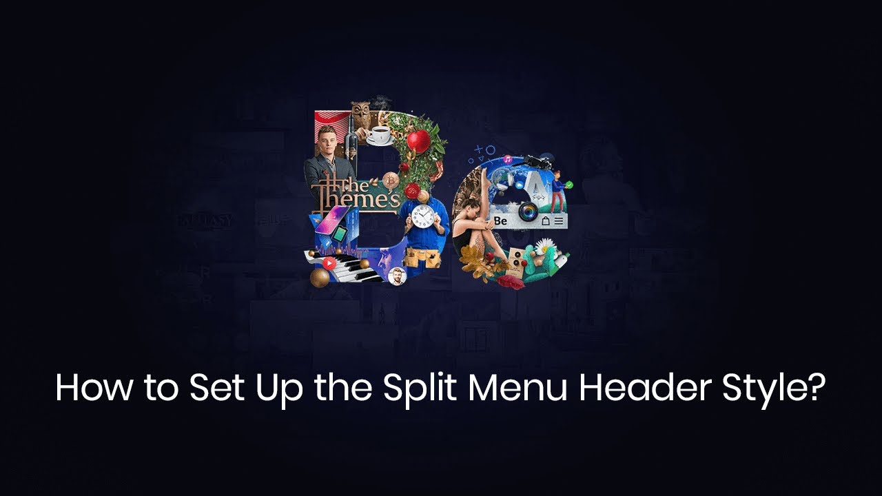 How to Set Up the Split Menu Header Style? - YouTube
