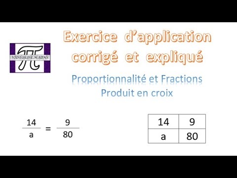 PROPORTIONNALITE et FRACTIONS - Produit en croix - YouTube