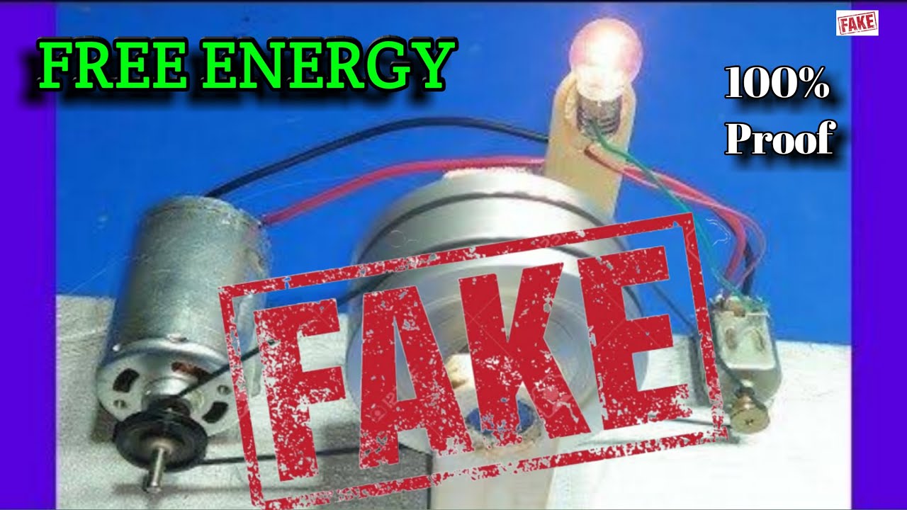 Free energy real or fake - 100% proof in hindi | free energy dc motor ...