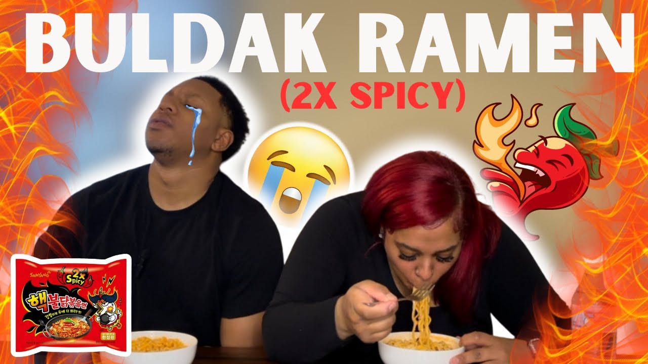 🔥 SPICY NOODLE CHALLENGE SHOWDOWN (BULDAK RAMEN 2X) *CAN OUR LOVE ...