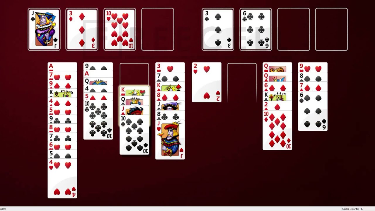 Solution to freecell game #27892 in HD - YouTube