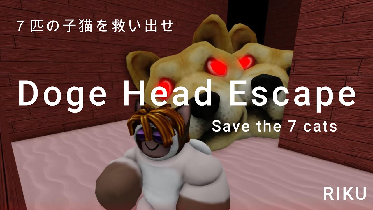 Doge Head Escape [Save the 7 cats] 【Roblox】 - YouTube