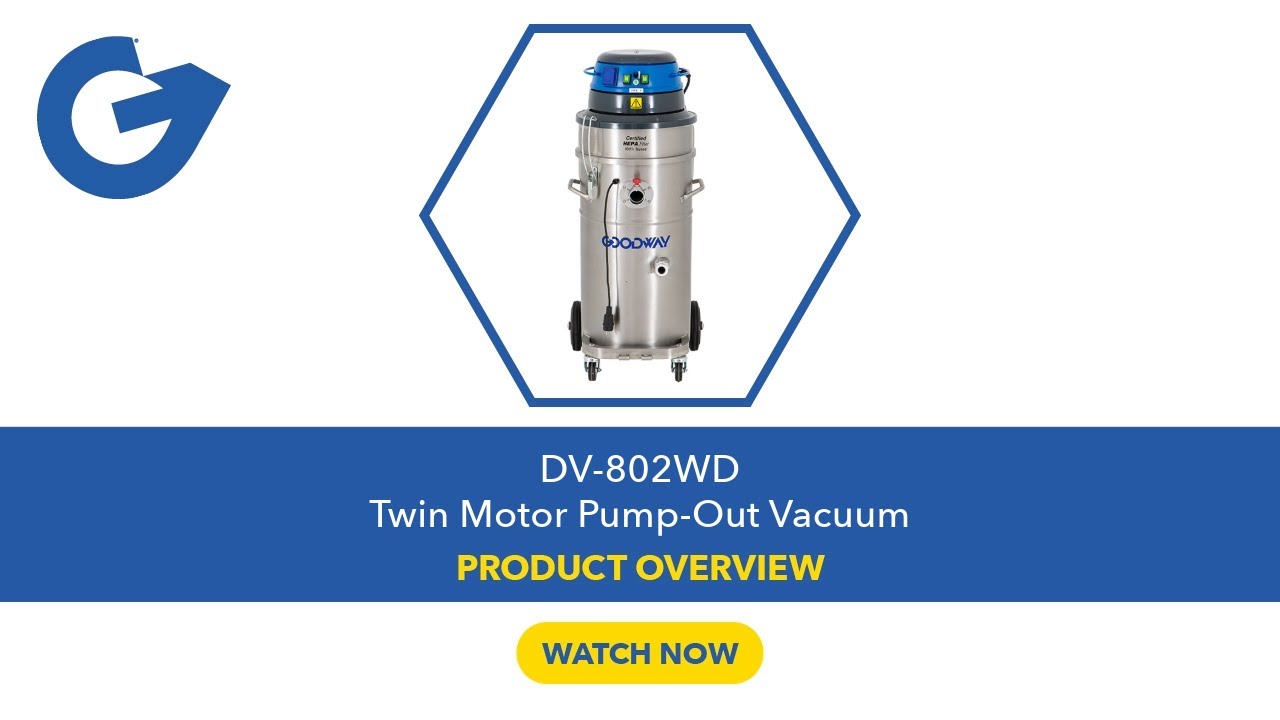 Goodway® | Overview: DV-802WD Twin Motor Pump-Out Vacuum - YouTube