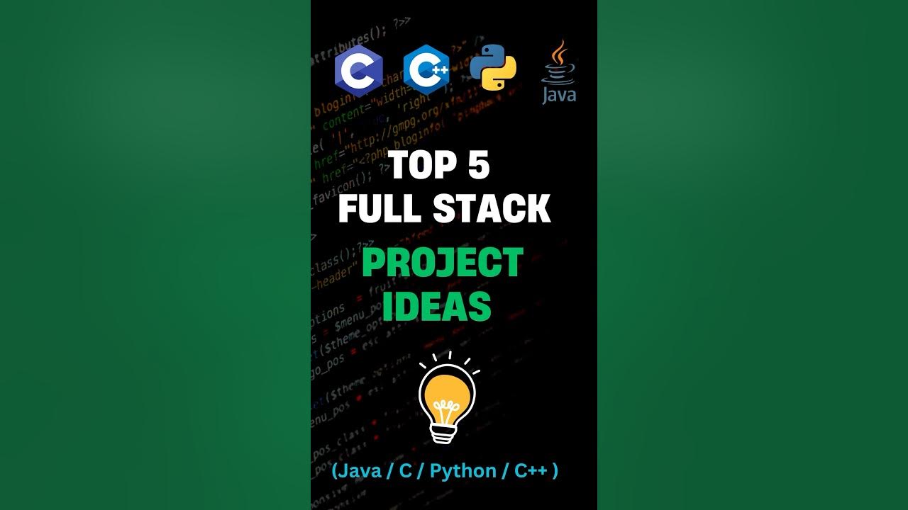Top 5 projects idea for full stack developer 🔥🔥 #shorts #projects # ...